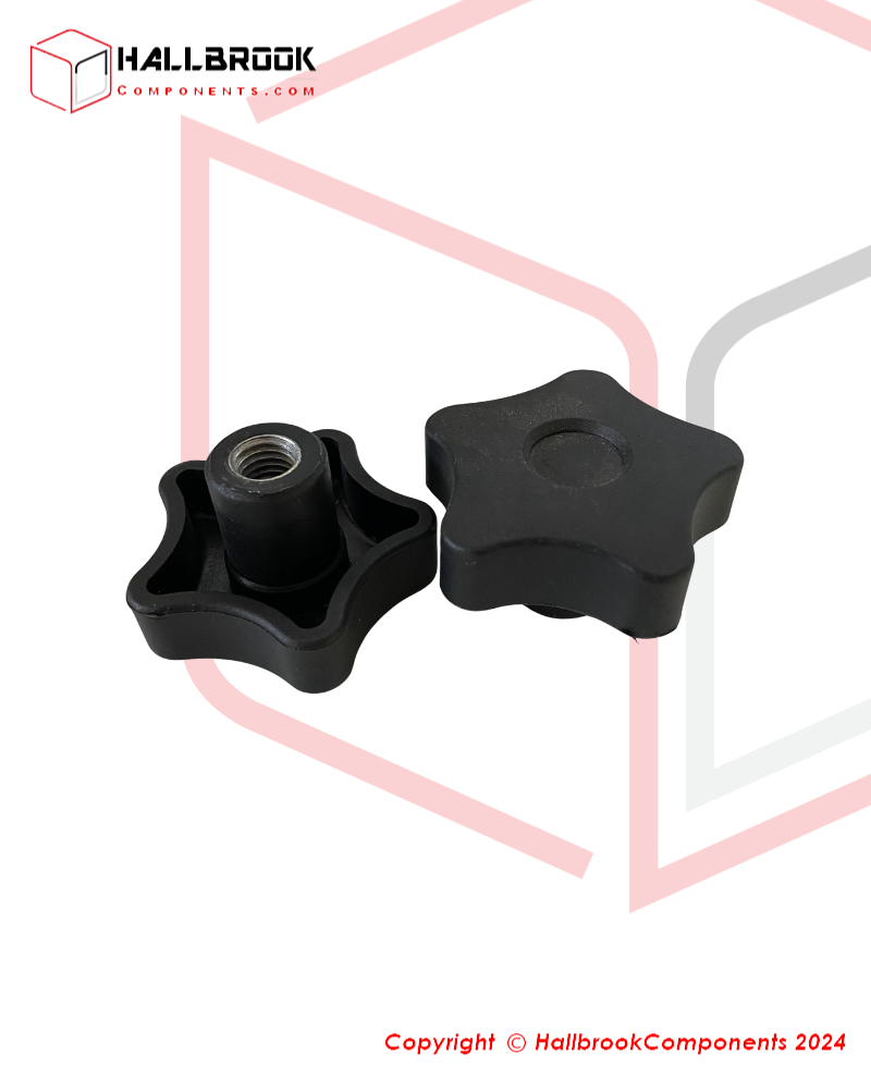 M10 Handle inside thread black Plastic