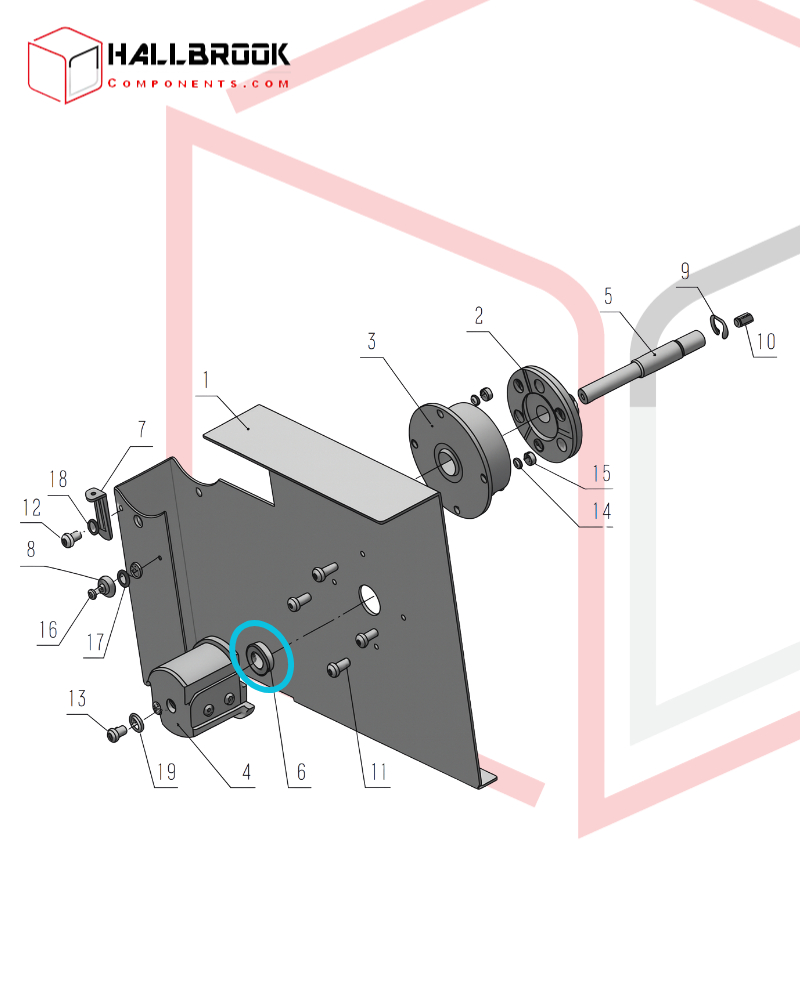 Dispenser Shaft Spacer - Hallbrookcomponents.com